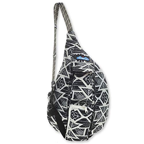 KAVU Mini Rope Sling Pack with Adjustable Rope Shoulder Strap, Carbon Tribal