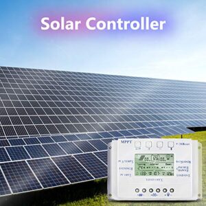 Fuhuihe Solar Charge Controller 10A MPPT T10A 12V 24V for Max 48V Input with Load Dual Timer Control Solar Regulator for Street LightingCompatible MPPT + PWM Charging Mode