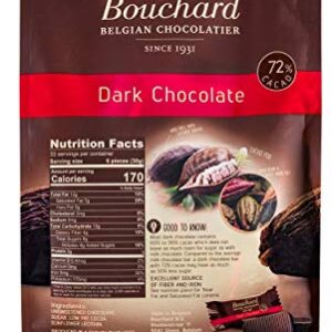 Bouchard Belgian Dark Chocolate Gluten-Free 72% Cacao (35.3 OZ / 2.2 LB)