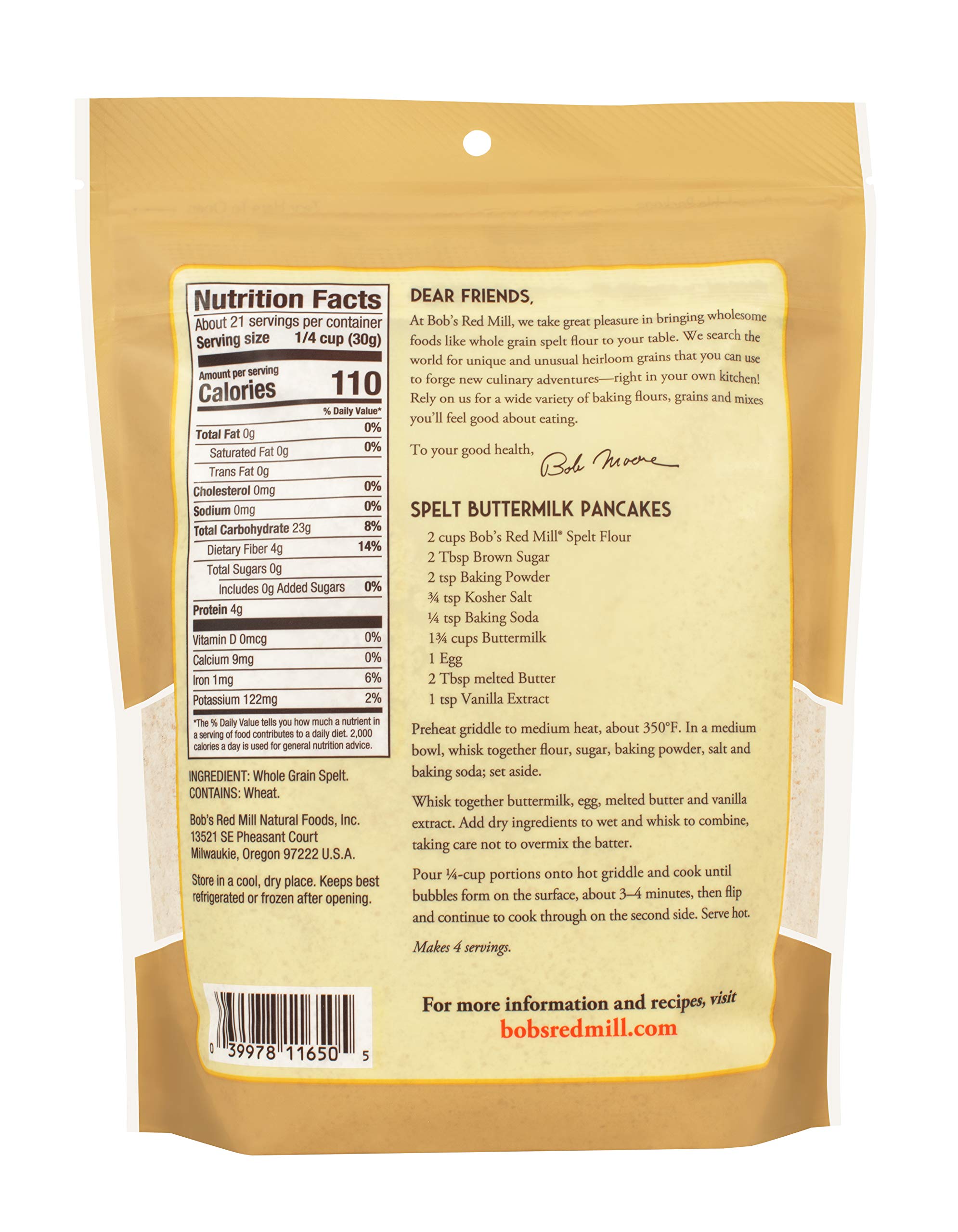 Bob's Red Mill Spelt Flour, 22 Oz