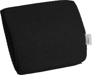 tempur-pedic travel lumbar cushion with fabric cover, black