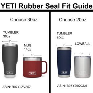 [2-Pack] Replacement Gaskets Rubber Seal Kit for Yeti Rambler 30oz Tumblers & Mugs