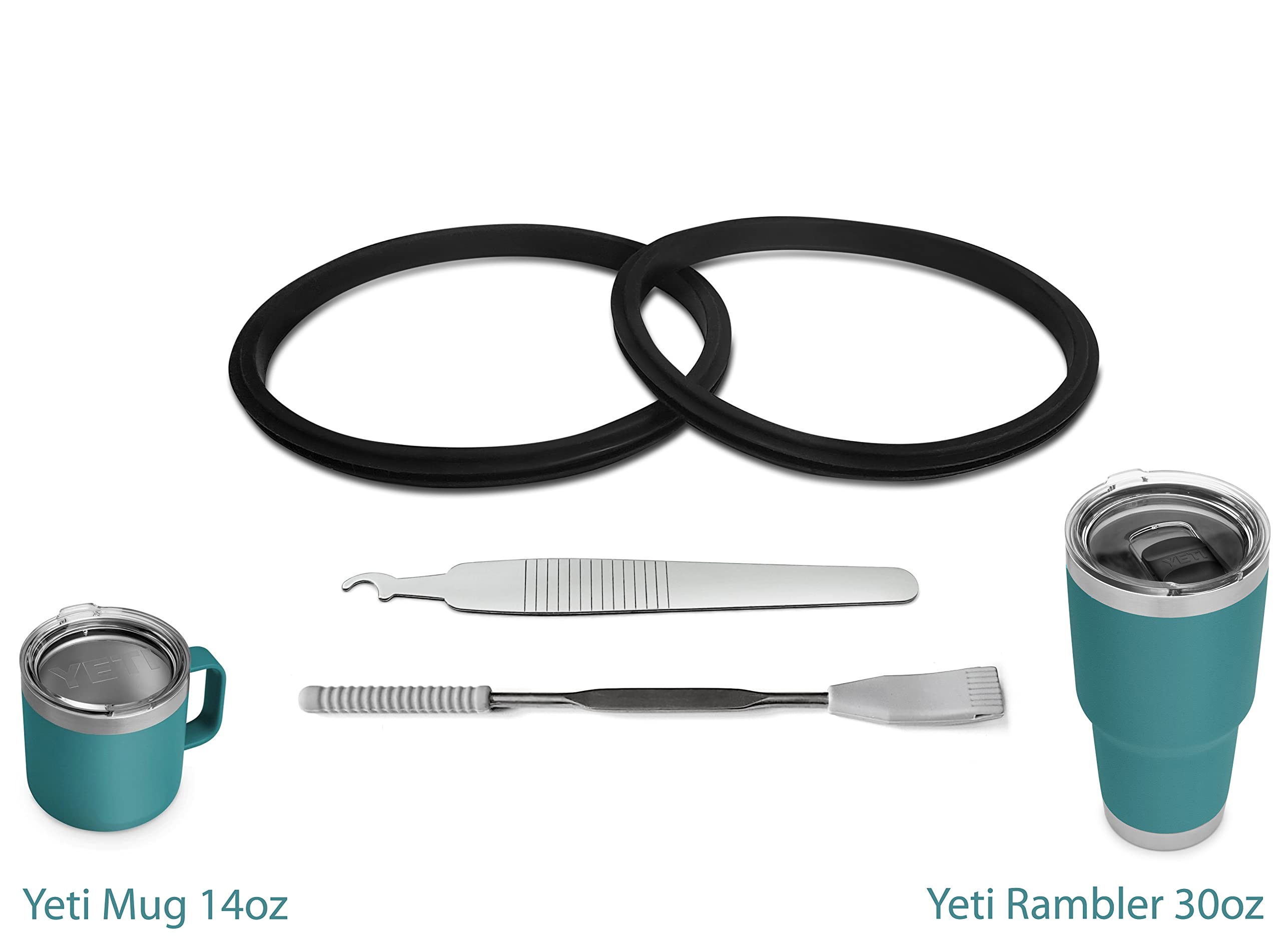 [2-Pack] Replacement Gaskets Rubber Seal Kit for Yeti Rambler 30oz Tumblers & Mugs