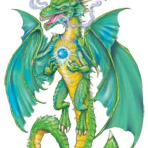 Fantasy Dragons Temporary Tattoos, Set of 10 Colorful Dragon Tattoos