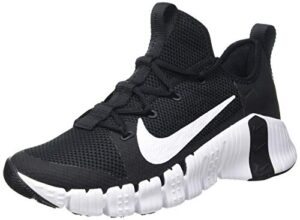 nike women's free metcon 3 shoe, black/white, 7