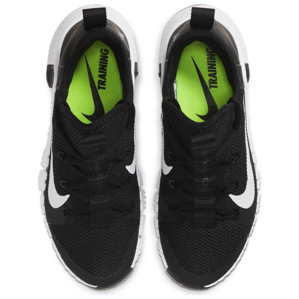 Nike Womens Free Metcon 3 Training Shoe Cj6314-010 Size 5.5 Black/White-Volt