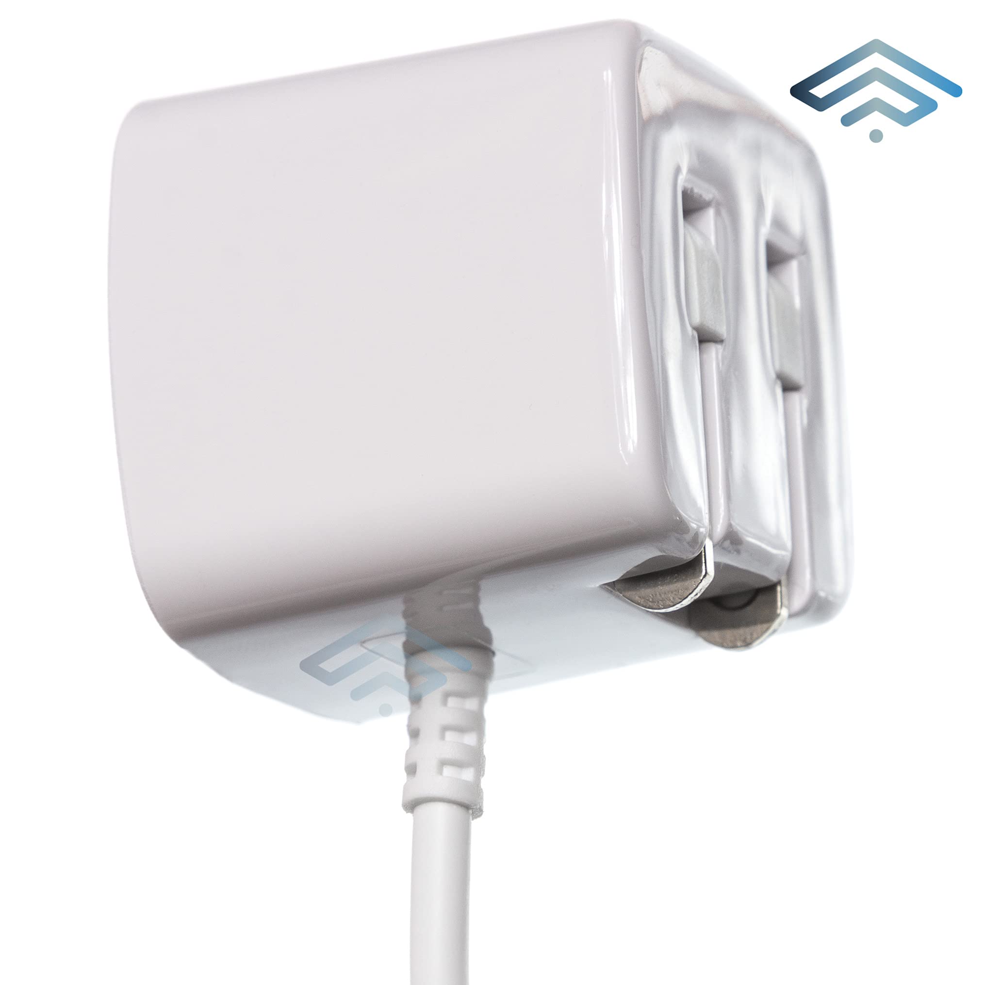 Lightningfast Fast Charger iPhone 14 Charger Block - Rapid One Piece iPhone Charger - Works With 20W 30W - Certified Lightning Apple Charger Block for iPhone 13 Pro Max Charger - Pins Fold - White 6ft