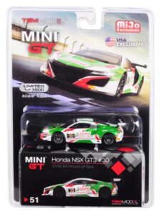 nsx gt3#30"castrol 24 hours of spa (2018) limited edition to 3,600 pieces worldwide 1/64 diecast model car by true scale miniatures mgt00051