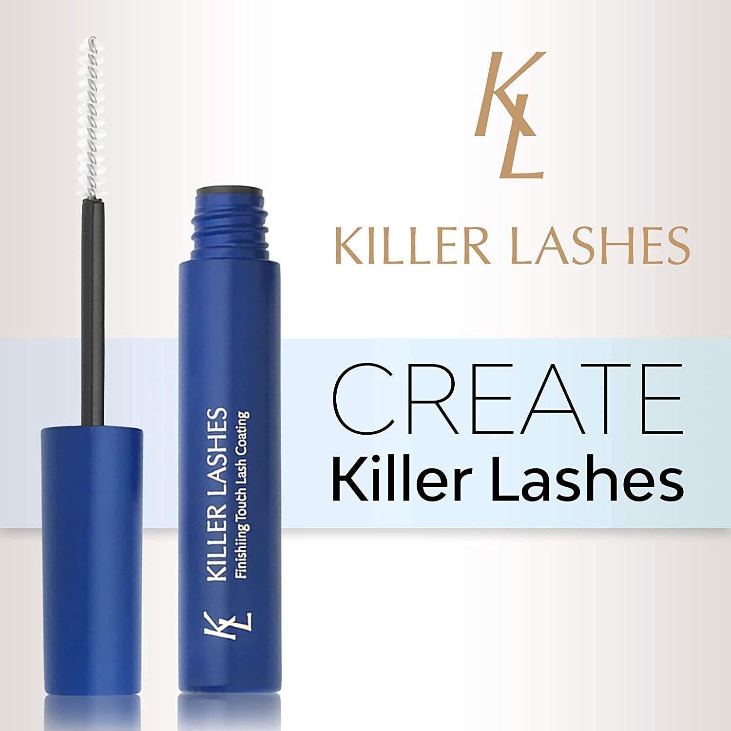 KL Killer Lashes Clear Mascara for Volumizing & Lengthening Eyelashes | Smudge Free Clear Lash Extension Coating for Nourishing Eyelash and Preventing Damage, 1 Fl. Oz, 60 Day Supply