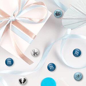 M&M'S Milk Chocolate Pre-Printed Baby Boy Candy, 2lb of Bulk for Baby Shower, Gender Reveal Ideas and New Baby Party Favors