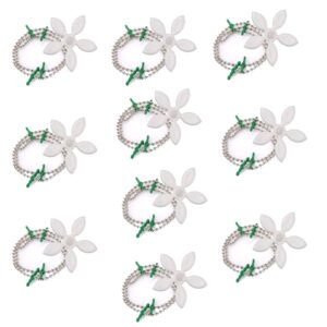 KRISMYA 10 Pcs Sink Strainer Bathtub Drain Hole Hair Cleaner Chain Hook,Drain Flower Hair Catcher for Bathtub and Kitchen