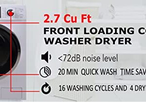 RCA RWD270 Washer and Dryer Combo 2.7 cu ft - White