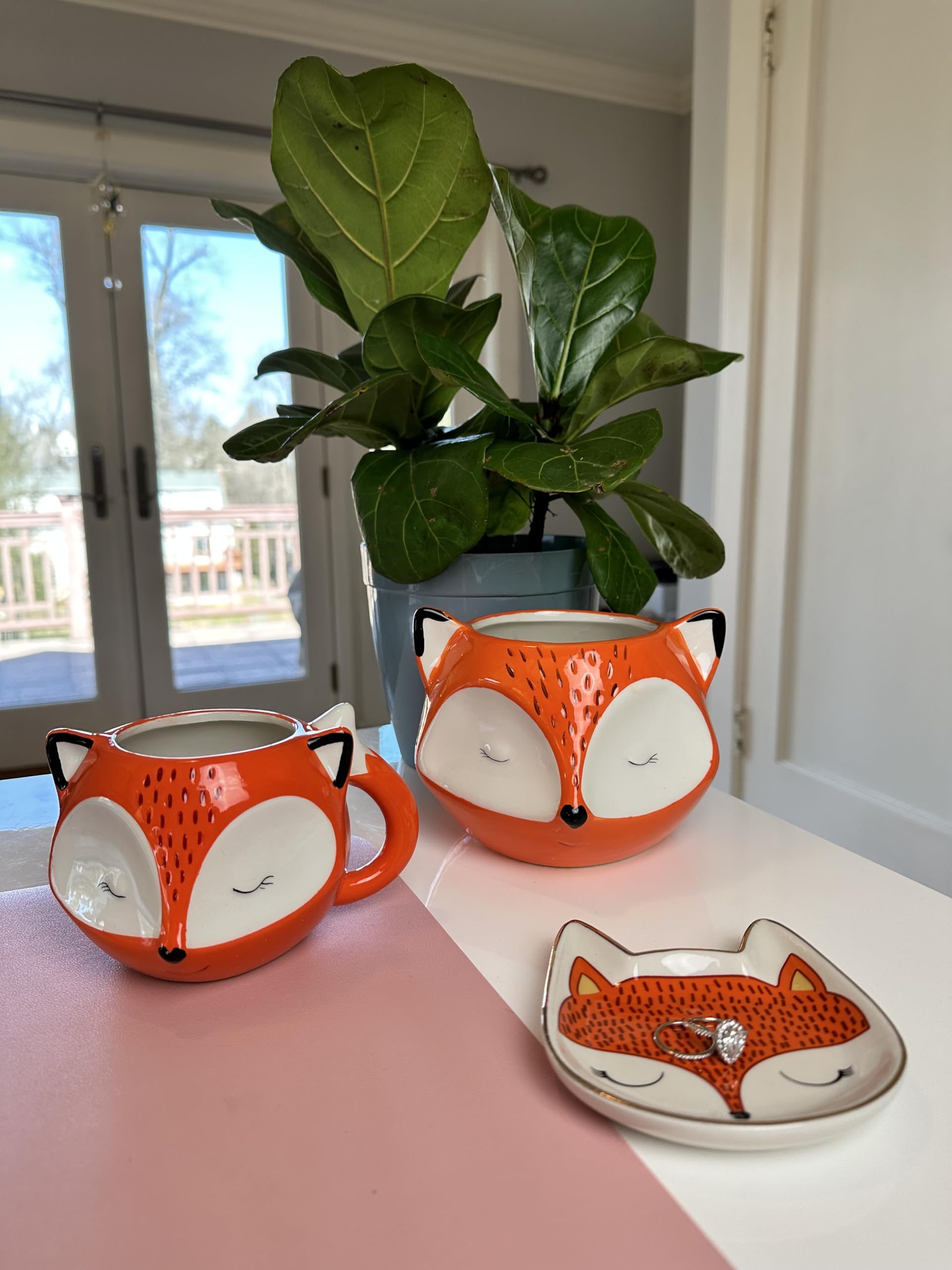 Streamline Imagined Ceramic Orange Fox Mug