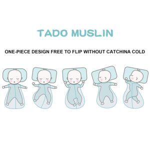 TADO MUSLIN Baby Sleep Sack 2-4 T Boys & Girls Wearable Blanket 100% Organic Cotton 0.5 TOG Toddler Sleeping Sack 2- Way Zipper X-Large