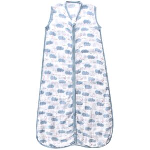 TADO MUSLIN Baby Sleep Sack 2-4 T Boys & Girls Wearable Blanket 100% Organic Cotton 0.5 TOG Toddler Sleeping Sack 2- Way Zipper X-Large