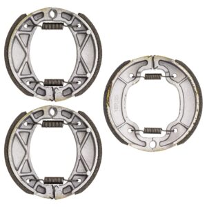 niche brake shoe set for yamaha raptor 50 grizzly 125 4be-w253e-00 3fa-w253a-00 complete semi-metallic