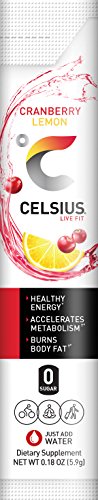 CELSIUS On-the-Go Powder Stick, Combo Pack of Dragonfruit Lime and Cranberry Lemon, 28 Piece Assortment