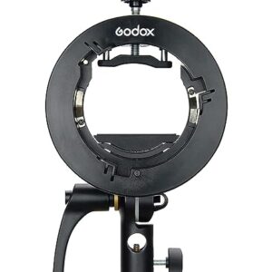 Godox S2 Bowen Mount S-Type Flash Holder Bracket for Godox V1 V860II AD200 AD200Pro AD400Pro Speedlite Strobe Flash