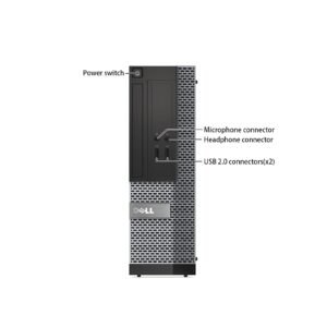 Dell OptiPlex 3020-SFF, Intel Core i5-4570 3.2GHZ, 16GB RAM, 512GB SSD Solid State, 4K Support, DVD, WiFi, DP, VGA, Keyboard, Mouse, Windows 10 Pro 64bit - Multi Languages Support (Renewed)