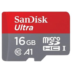 SanDisk 16GB Micro Ultra Memory Card (5 Pack Bundle) 98MB/s Speed Class 10, SDHC Works with Android Phones, Galaxy Tablets (SDSQUAR-016G-GN6MN) Plus 1 Everything But Stromboli (TM) MicroSD Card Reader