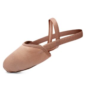 stelle half soles dance shoes women men canvas lyrical pirouette ballet shoes turners dance shoes for contemporary (tan, 7.5/8.5)