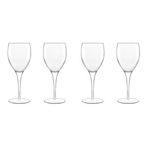 luigi bormioli michelangelo gold white wine stem 12.75oz, set of 4, 4 count (pack of 1),