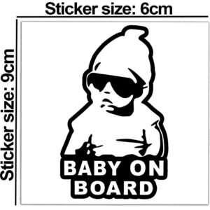 2 x Vinyl Self-Adhesive Funny Stickers Hangover Baby on Board Decal Car Window Auto B 167