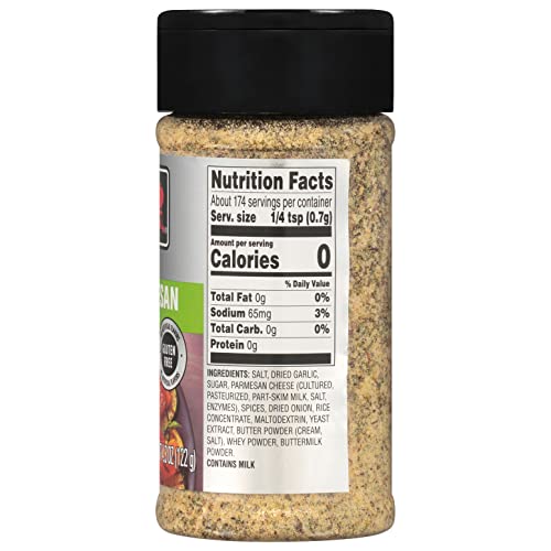 Weber Garlic Parmesan Seasoning, 4.3 Ounce Shaker