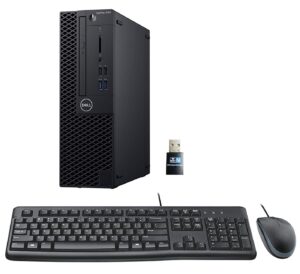 dell optiplex 3060 sff desktop pc, intel i5-8500 3.0ghz 6 core, 16gb ddr4, 500gb ssd, wifi, win 10 pro, keyboard, mouse (renewed)