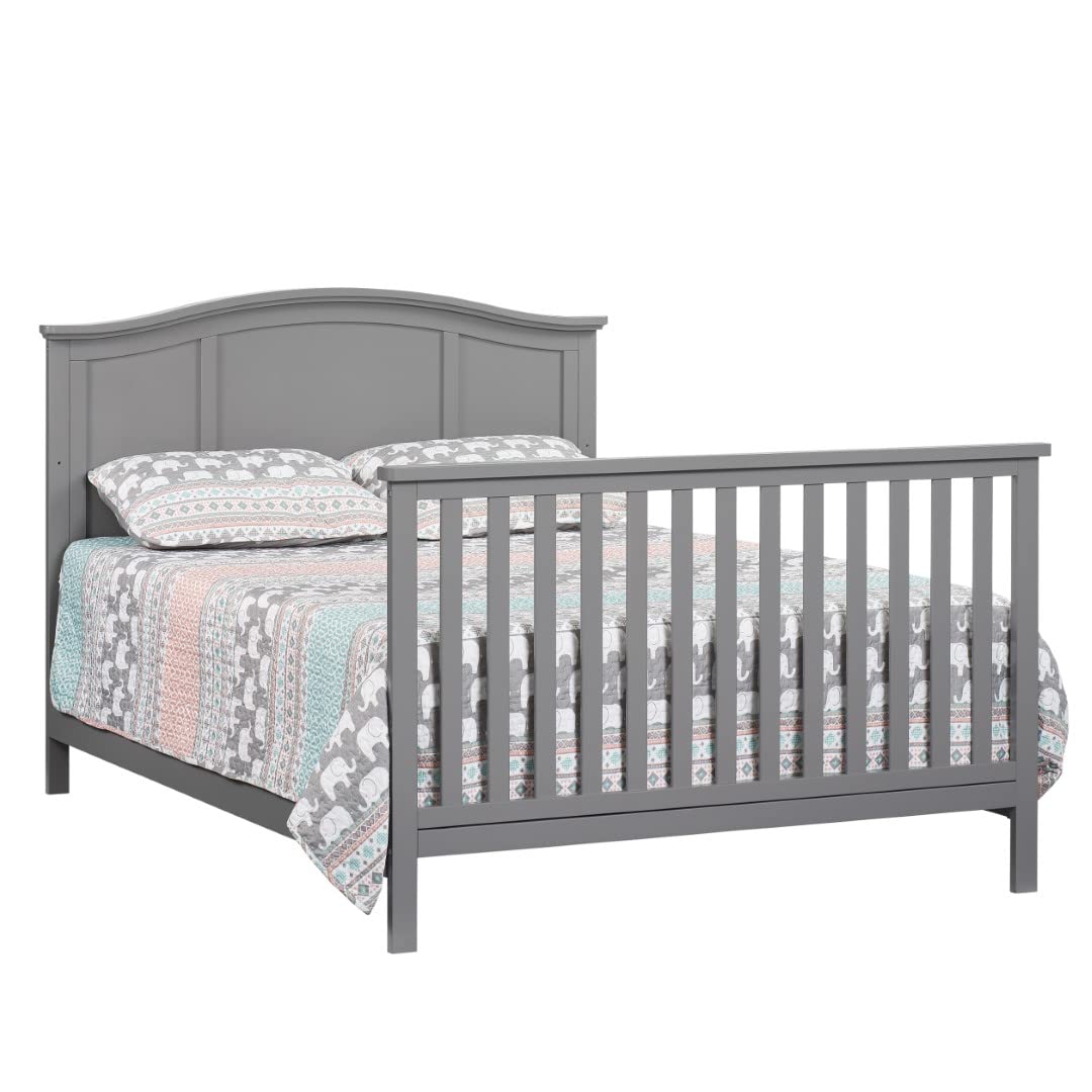 Oxford Baby Emerson Full Bed Conversion Kit for 4-in-1 Convertible Crib, Dove Gray, GreenGuard Gold Certified