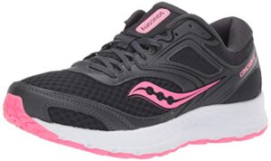 saucony womens versafoam cohesion 12,black/pink,8 w us