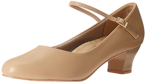 Capezio Women's Medium Cassie Jr. Character Shoe, Caramel, 12