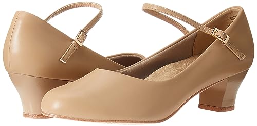 Capezio Women's Medium Cassie Jr. Character Shoe, Caramel, 12