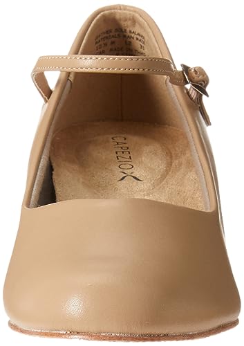 Capezio Women's Medium Cassie Jr. Character Shoe, Caramel, 4.5