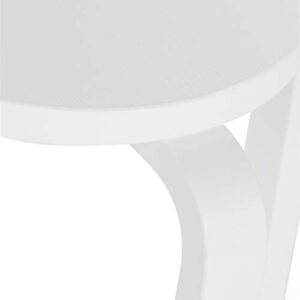 Guidecraft Nordic Table and Chairs Set for Kids: White - Stacking Bentwood Stools with Curved Wood Toddler Activity Table - Children's Modern Bedroom, Playroom, and Living Room Furniture