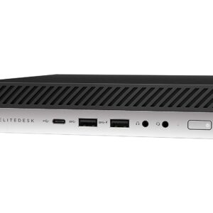 HP EliteDesk 800 G4 DM Desktop Mini PC 'Core i5-8500 3.0GHz'16GB RAM '500GB Hard Drive Windows 10 Pro (2YH19AV) (Renewed)