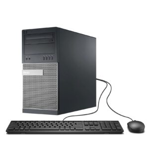 dell optiplex 7020 tower core i7-4770 3.4ghz 32gb 1tb + 240gb ssd dvd-rw wi-fi win 10 pro (renewed)