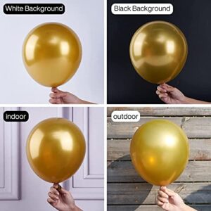 PartyWoo Metallic Gold Balloons, 25 pcs 12 Inch Gold Metallic Balloons, Gold Balloons for Balloon Garland or Balloon Arch as Party Decorations, Birthday Decorations, Baby Shower Decorations, Gold-G101