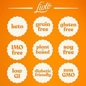 Livlo Keto Nut Granola Cereal - Grain Free & Gluten Free - 1g Net Carbs - Keto Friendly Low Carb Healthy Snack - Paleo & Diabetic Friendly Food - Cinnamon Almond Pecan, 11oz