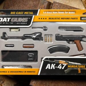 GOAT GUNS Miniature AK-47 Model Black | 1:3 Scale Diecast Metal Build Kit