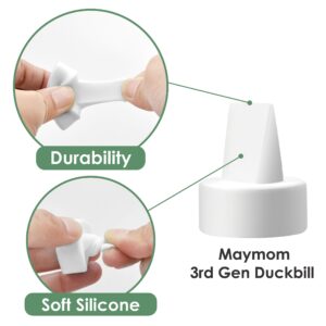 Maymom Duckbill Valves Compatible with Spectra S1 Spectra S2 Spectra 9 Plus Spectra Dew 350 Not Original Spectra Pump Parts Spectra S2 Accessories Replace Spectra Valve (4 ct White 3G)