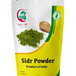 Yogi's Gift Sidr Leaf Powder | Organically grown 10 Oz (283 g) | Natural Herbal Hair Cleanser & Conditioner | Rejunivates Hair follicles | Hair Care Powder