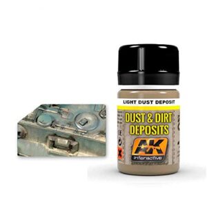 ak-interactive ak 4062, light dust deposit - 35 ml / 1.18 fl.oz jar - model building paints and tools # ak-4062