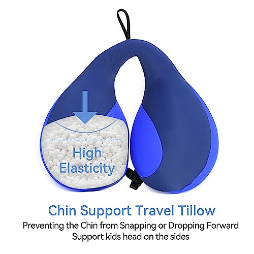 MOOB Kids Travel Pillow,Baby Head Neck & Chin Support U Shape Pillows, Travel Sleeping Essentials, Perfect for Car Airplane