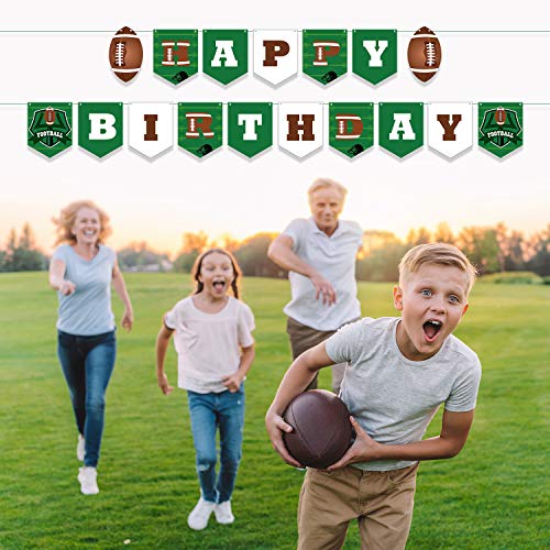 Football Party Decorations, Football Birthday Banner Football Theme String Flags Happy Birthday Bunting Sign for Sport Theme Decoration Football Party Decor