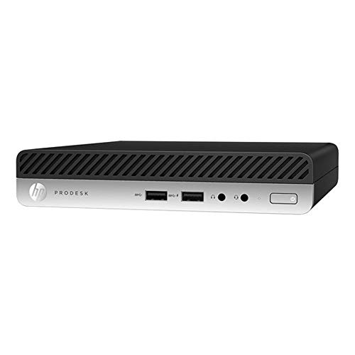 HP ProDesk 400 G4 Mini Desktop Computer, 2.1 GHz Intel Core i5-8500T Six-Core, 8GB RAM, SSD 256GB Windows 10 Pro (4BC39UT#ABA)