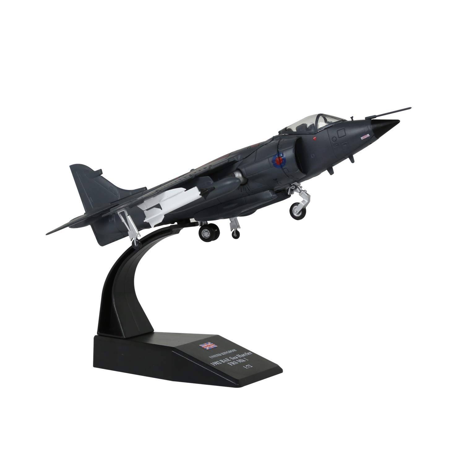 HANGHANG 1/72 Scale United Kingdom Harrier FRSMK1 Attack Plane Metal Fighter Military Model Fairchild Republic Diecast Plane Model