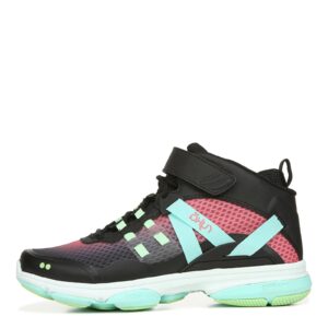 ryka womens devotion xt mid training shoe, black multi, 6.5 us