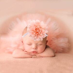 CoFashion Newborn Girls Photo Prop Outfits Newborn Photography Props-Pink Tutu Skirt & Baby Girl Angel Wings Set- Newborn Photo Props Girl Newborn Girl Outfits for Photography