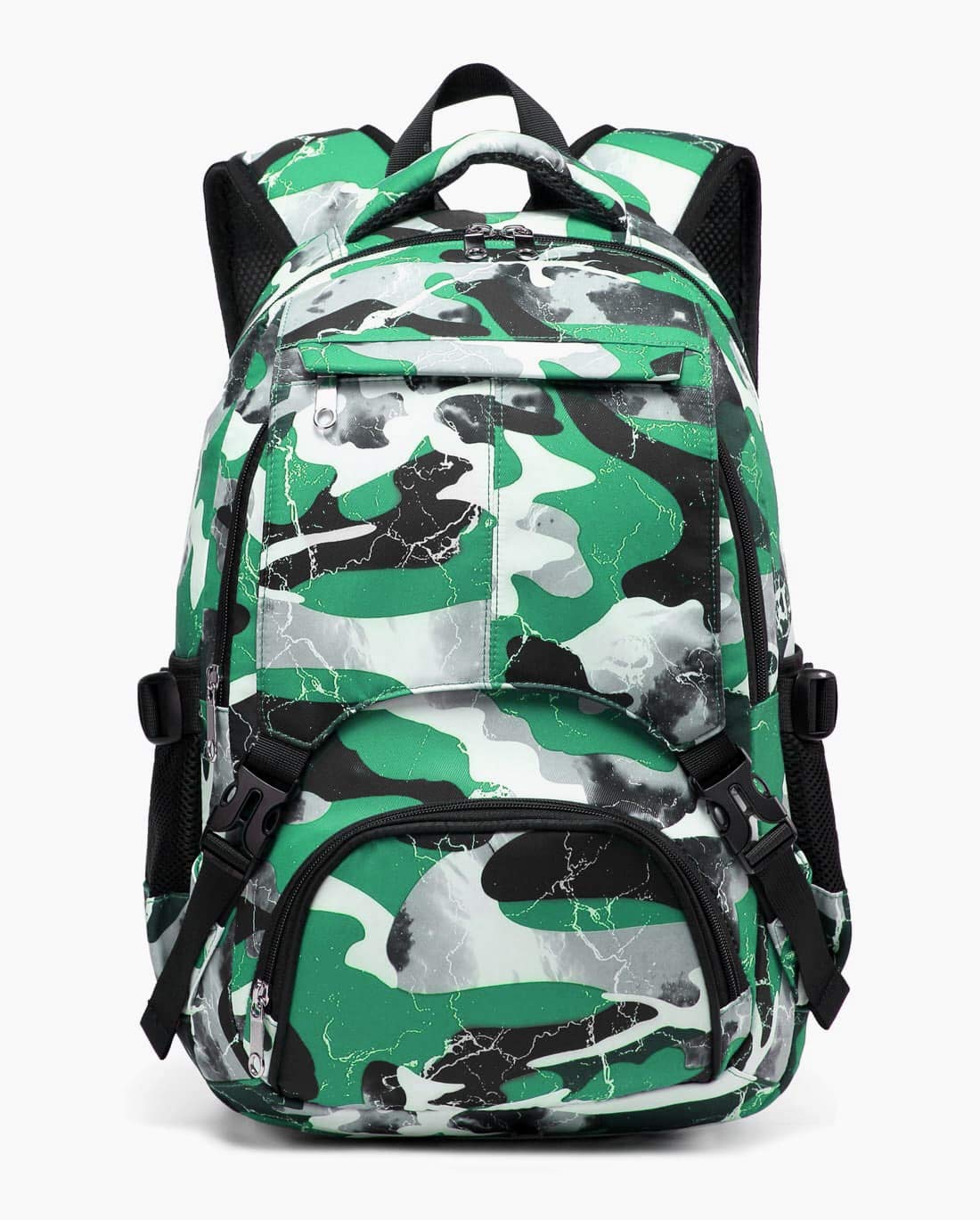 BLUEFAIRY Kids Backpacks for Boys Girls Elementary School Bags Bookbag Kindergarten Primary Secondary (Green Camo)